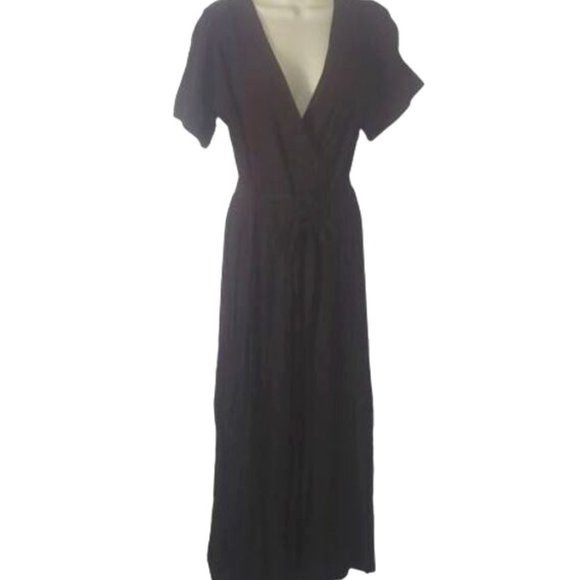 Roaman's | Dresses | Roamans Gauze Tie Waist Midmaxi Dress In Eggplant ...